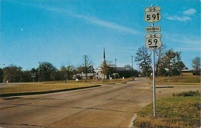 *Postcard Gems: Highway 59 Signs