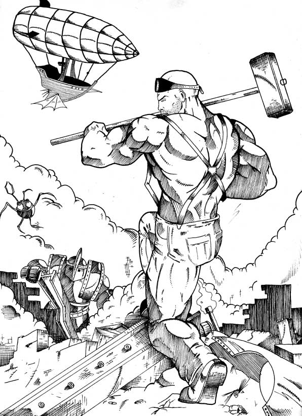 John Henry Coloring Page