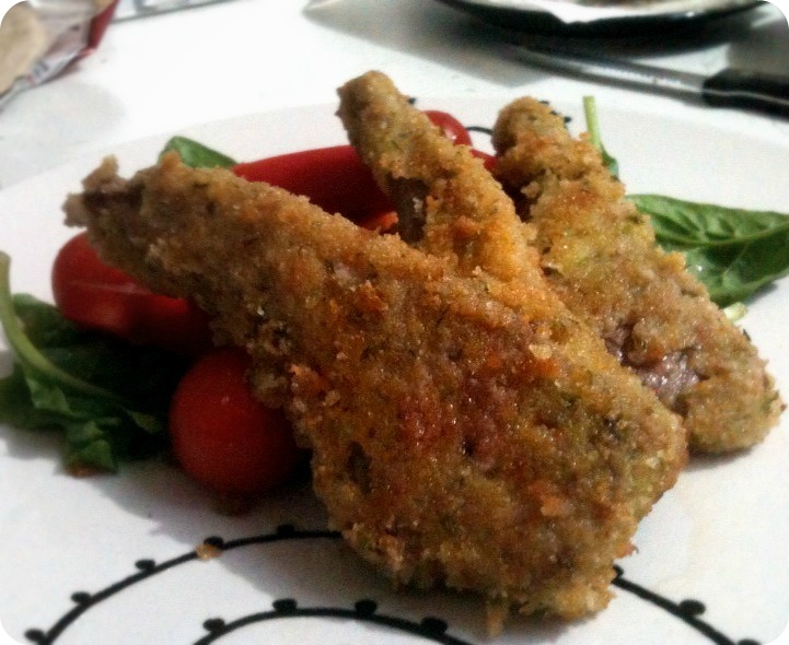 Chive and Parmesan Crumbed Lamb Cutlets