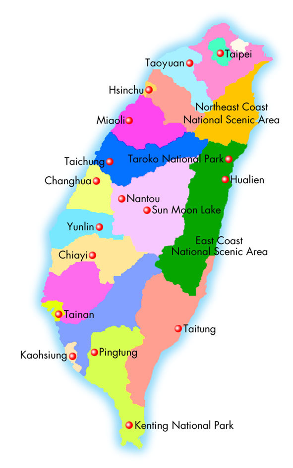 Taiwan!: mapa de taiwan