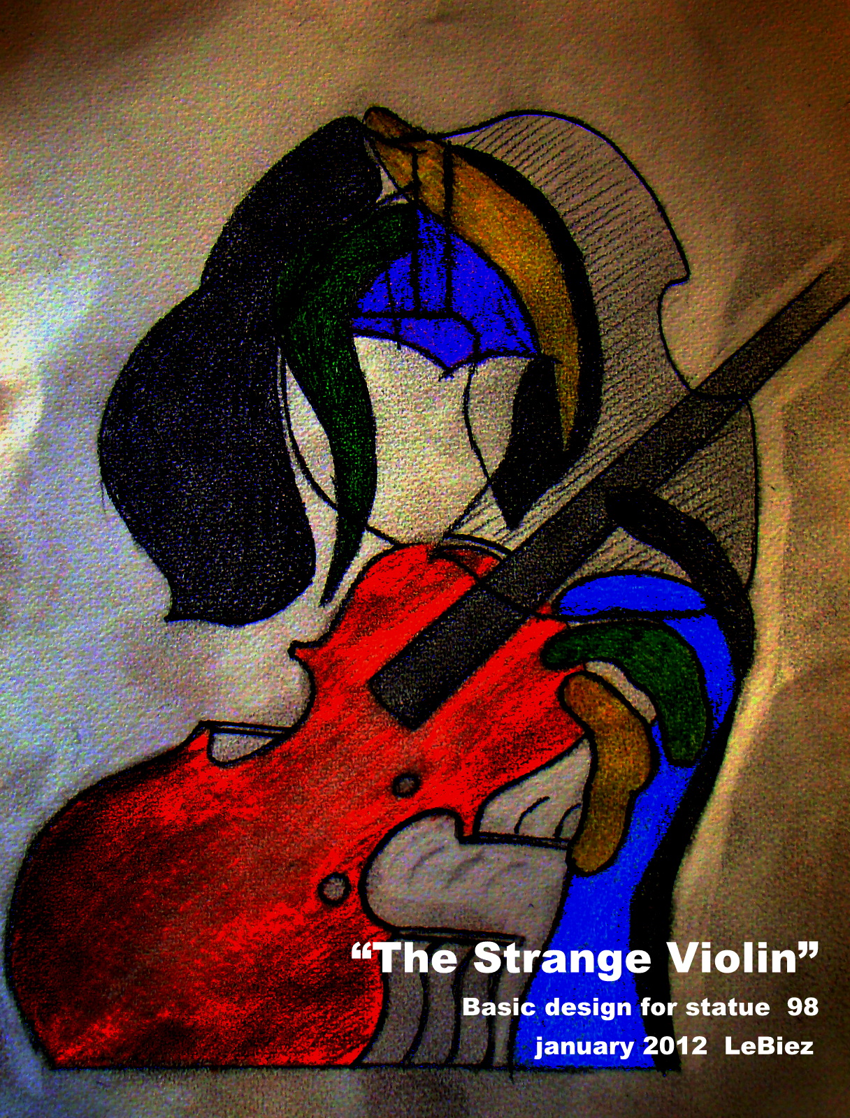 Le Biez art et design: " The Strange Violin" Drawing