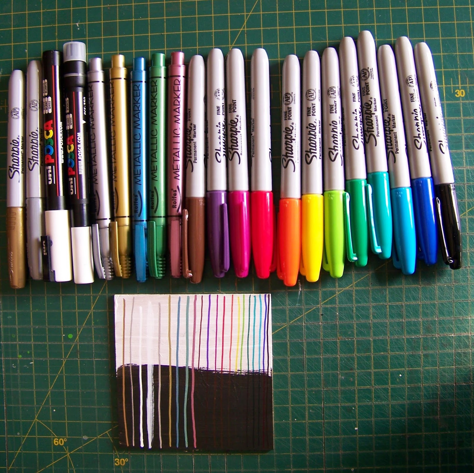 A Pretty Talent Blog: Comparing and testing permanent markers for craft ...