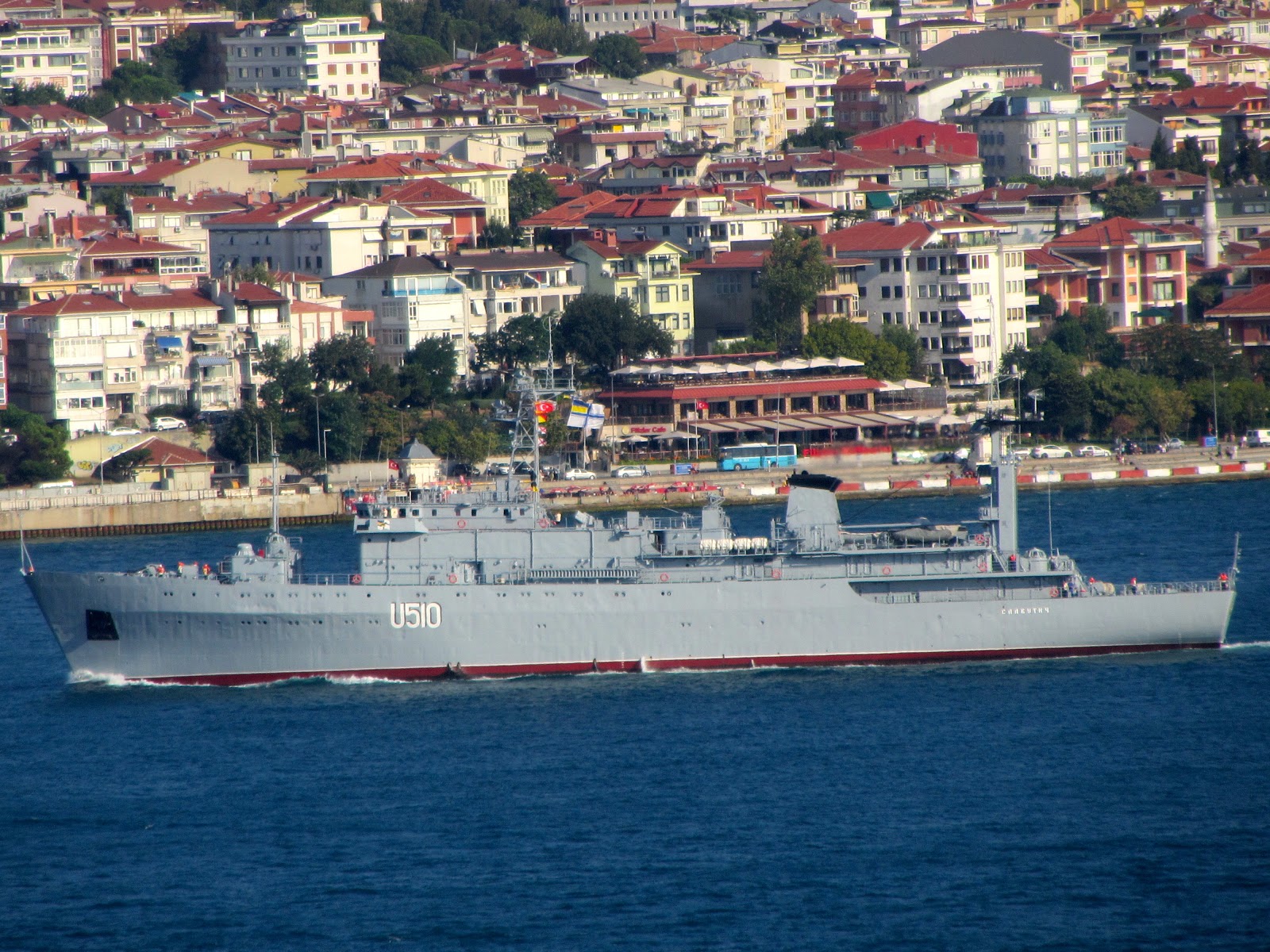 WARSHIPS ON THE BOSPHORUS: SLAVUTYCH COMMAND SHIP Laid down as a Soviet ...