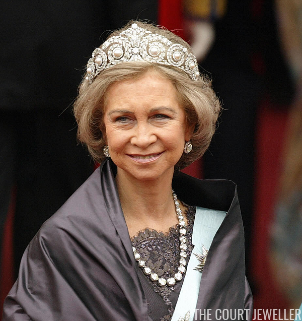 The Daily Diadem: Queen Ena's Pearl and Diamond Tiara | The Court Jeweller