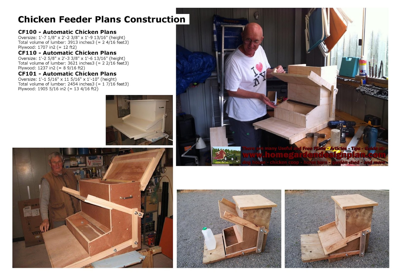 home garden plans: CF _ Chicken Feeder Plans Construction - How To ...