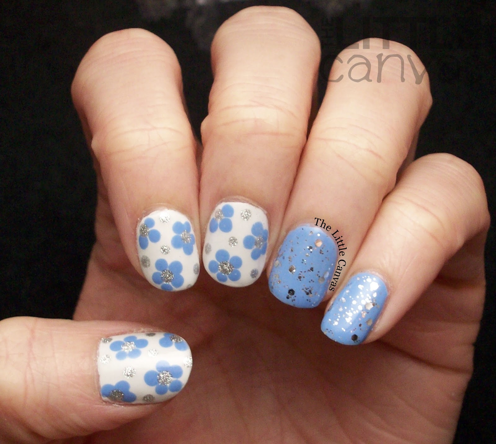 Dot Flower Manicure with FingerPaints Sterling Sculpture - The Little ...
