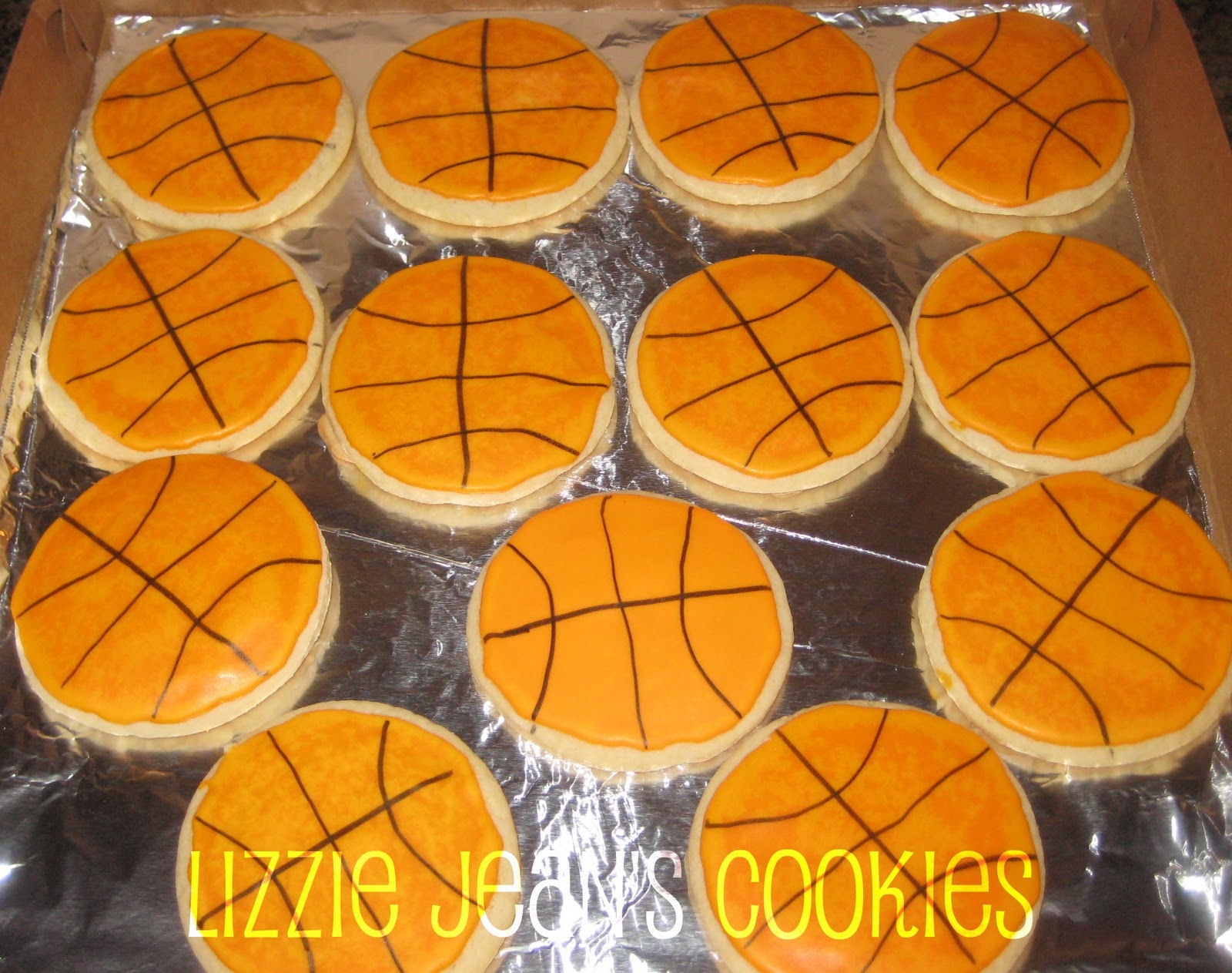 Lizzie Jean's Cookies: Basketball Cookies for A1 Girls State Tournament