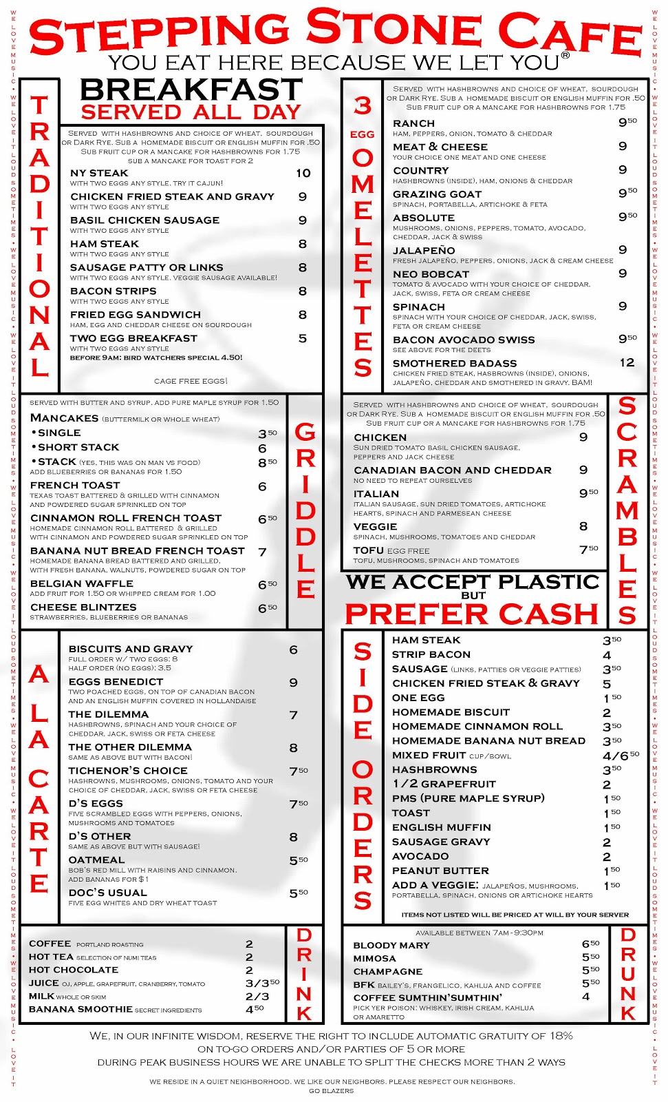 Super Size Me: Stepping Stone Cafe