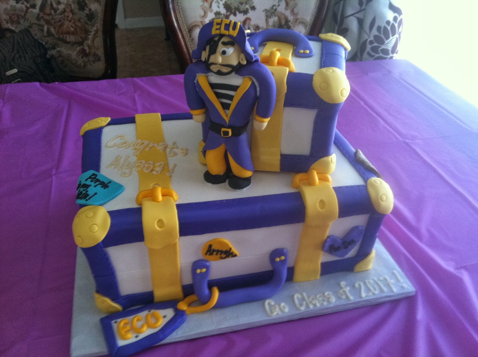 A Little Something Sweet: Eastern Carolina University Going Away Cake!