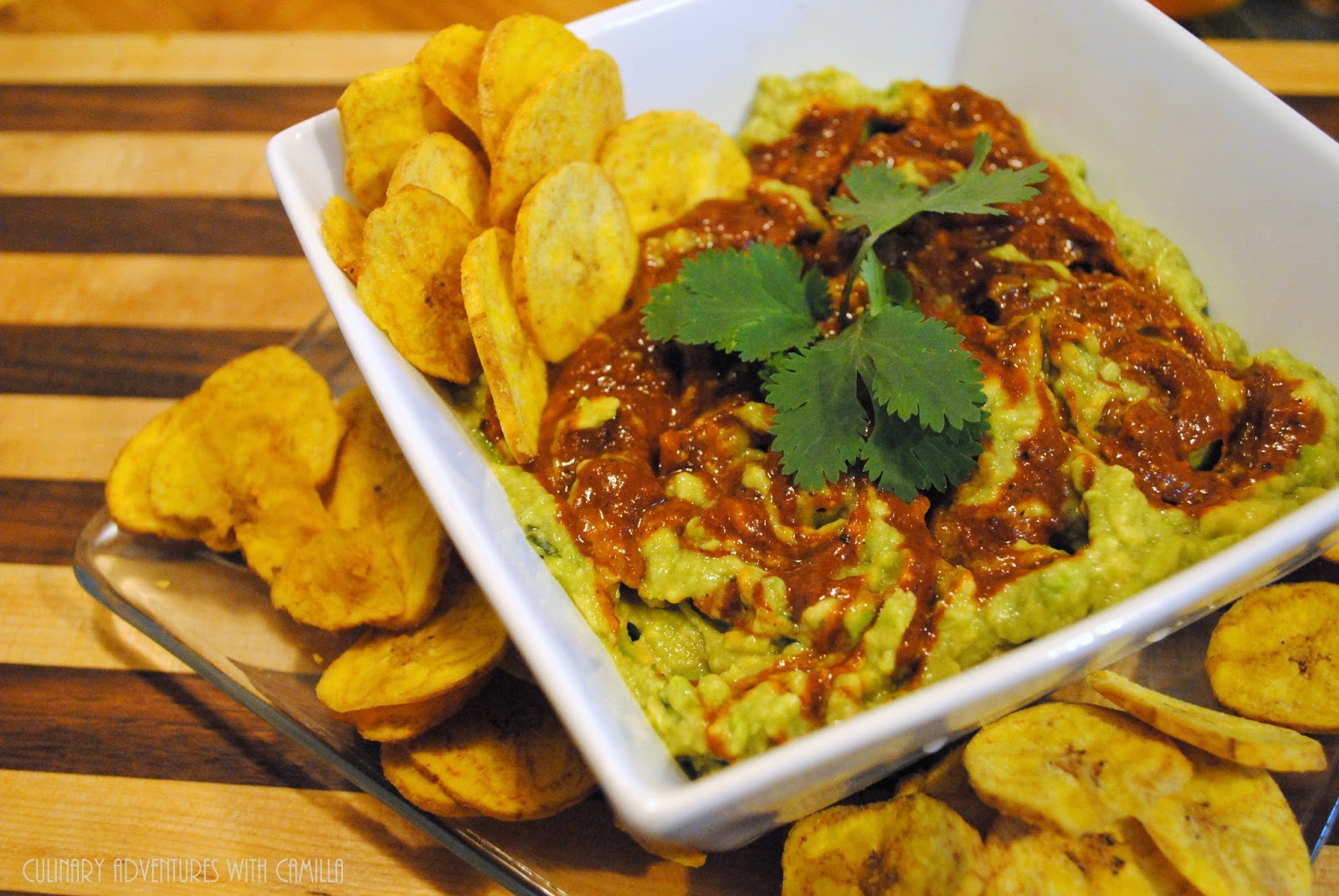 Holy Mole Guac with Plantain Chips #GuacSquad12 #sponsor