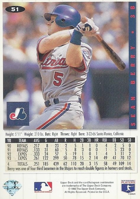 1994 Collector's Choice - Card By Card: 51 - Sean Berry
