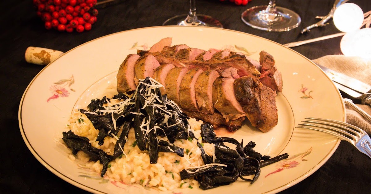 Viltgårdens mat och dryck: Rådjurssadel med risotto på svart trumpetsvamp