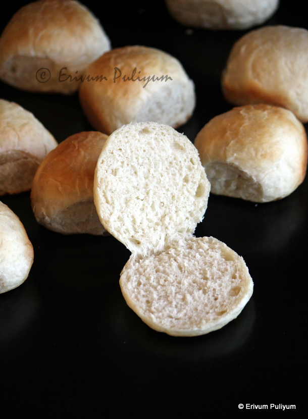 Erivum Puliyum: Pav Bread (Eggless) | Bombay Pav (Step by Step Pics)