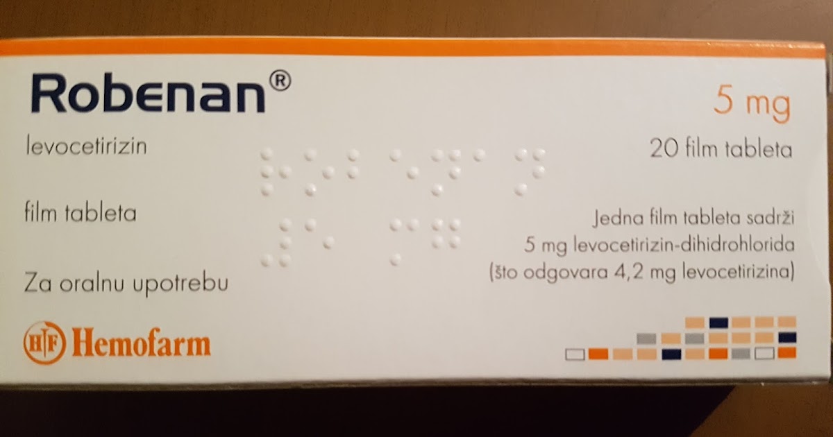 Latinski jezik za medicinske škole: Robenan (levocetirizin)