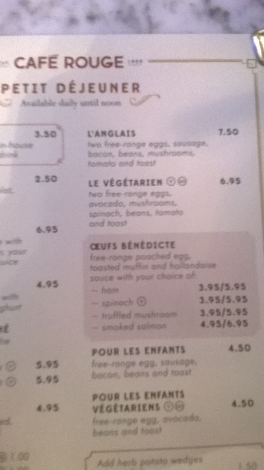 Cambridge Breakfasts: Cafe Rouge