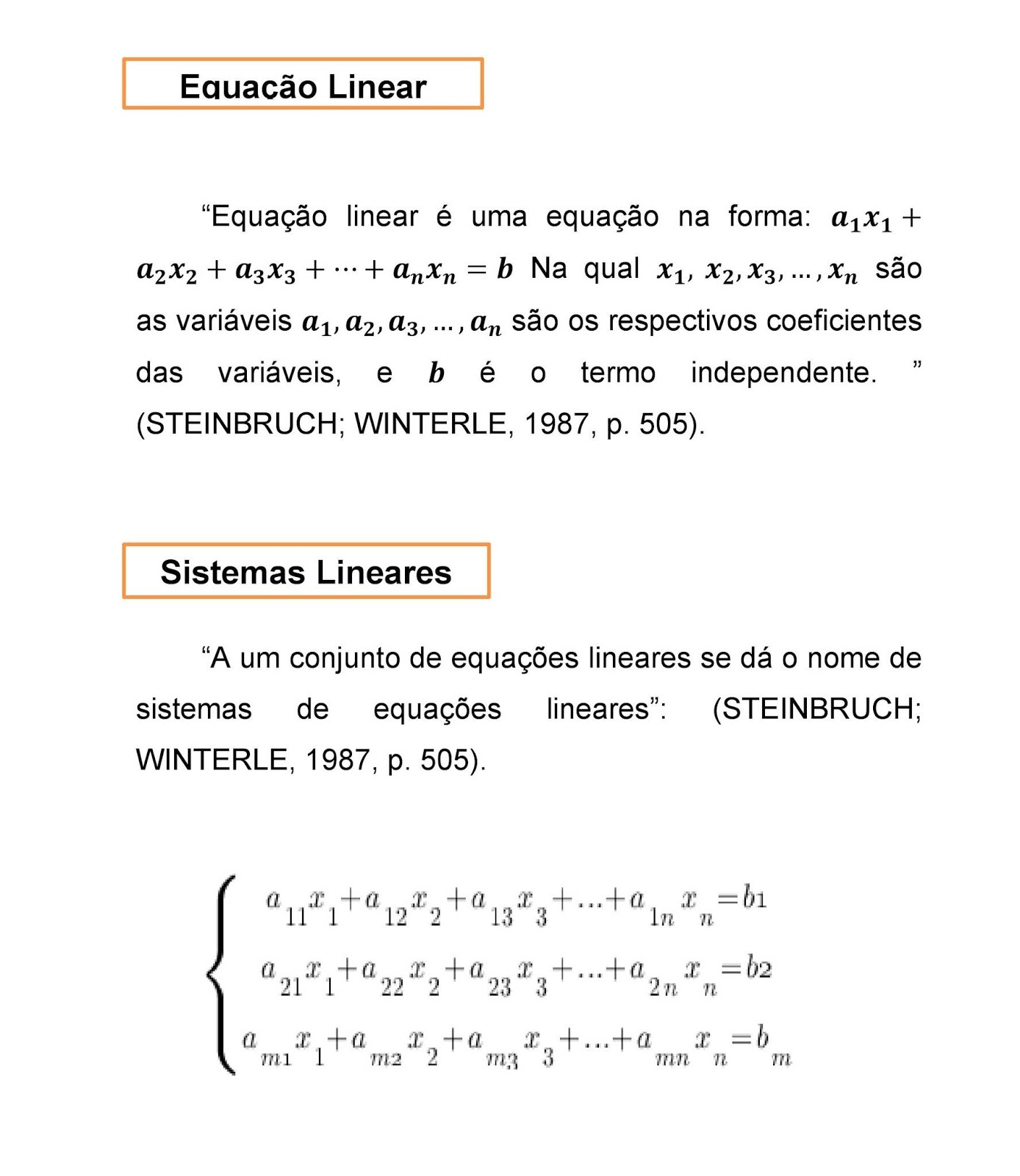 Click Aprendendo Matemática: Sistemas e Equações Lineares