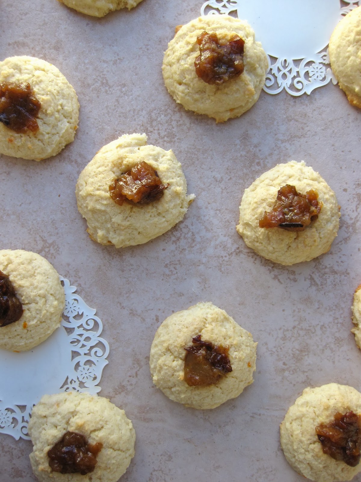 Stew or a Story: Goat Cheese Thumbprint Cookies with Homemade Pear Jam