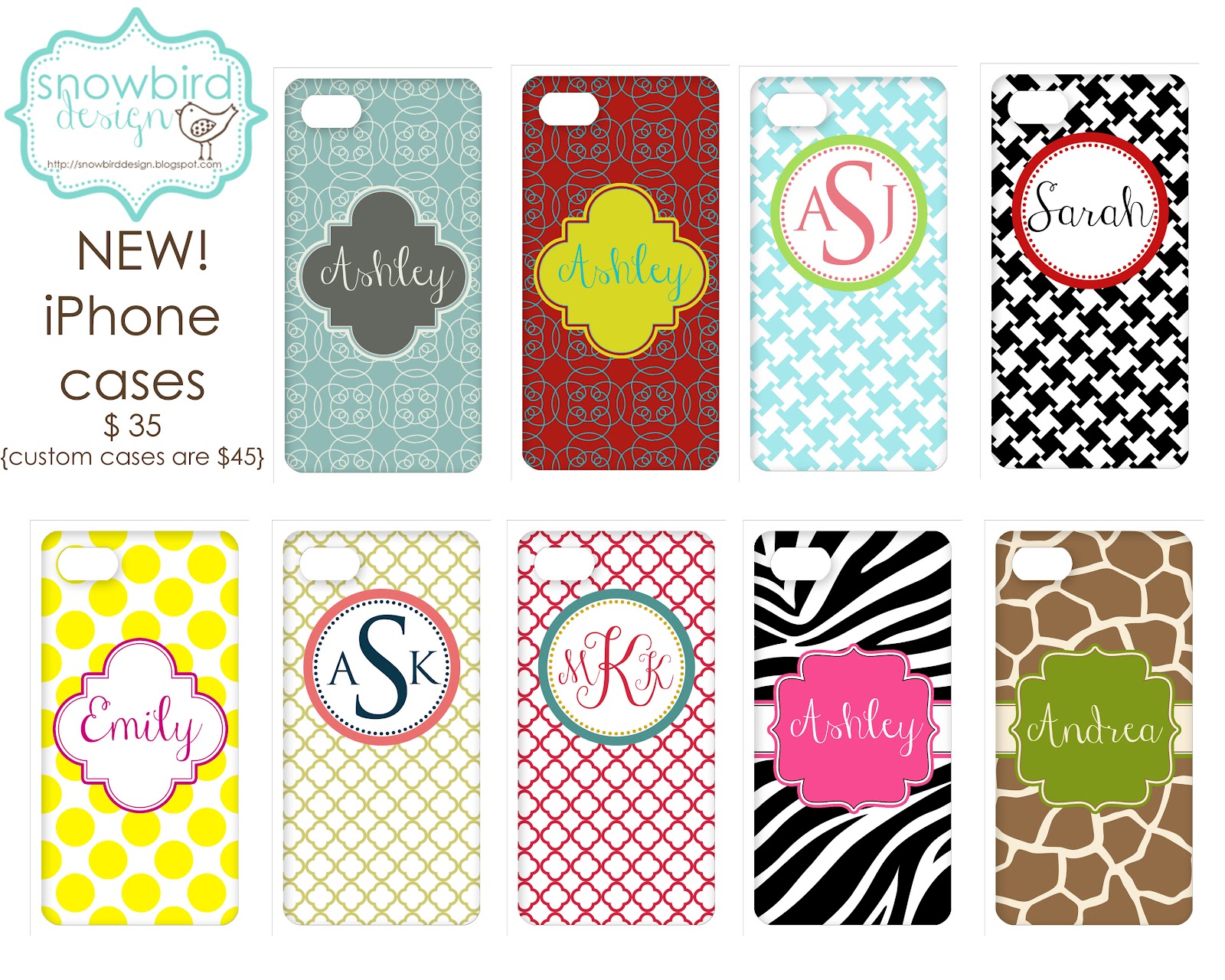 snowbird design: All NEW!! iPhone cases!