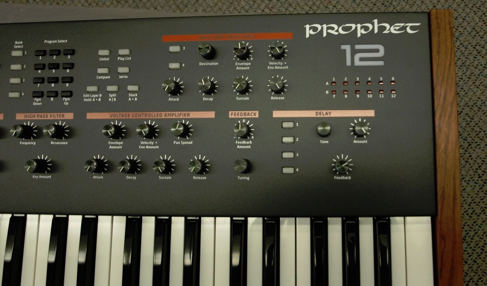 MATRIXSYNTH: DAVE SMITH PROPHET 12 SYNTHESIZER SN 00429 with Original Box