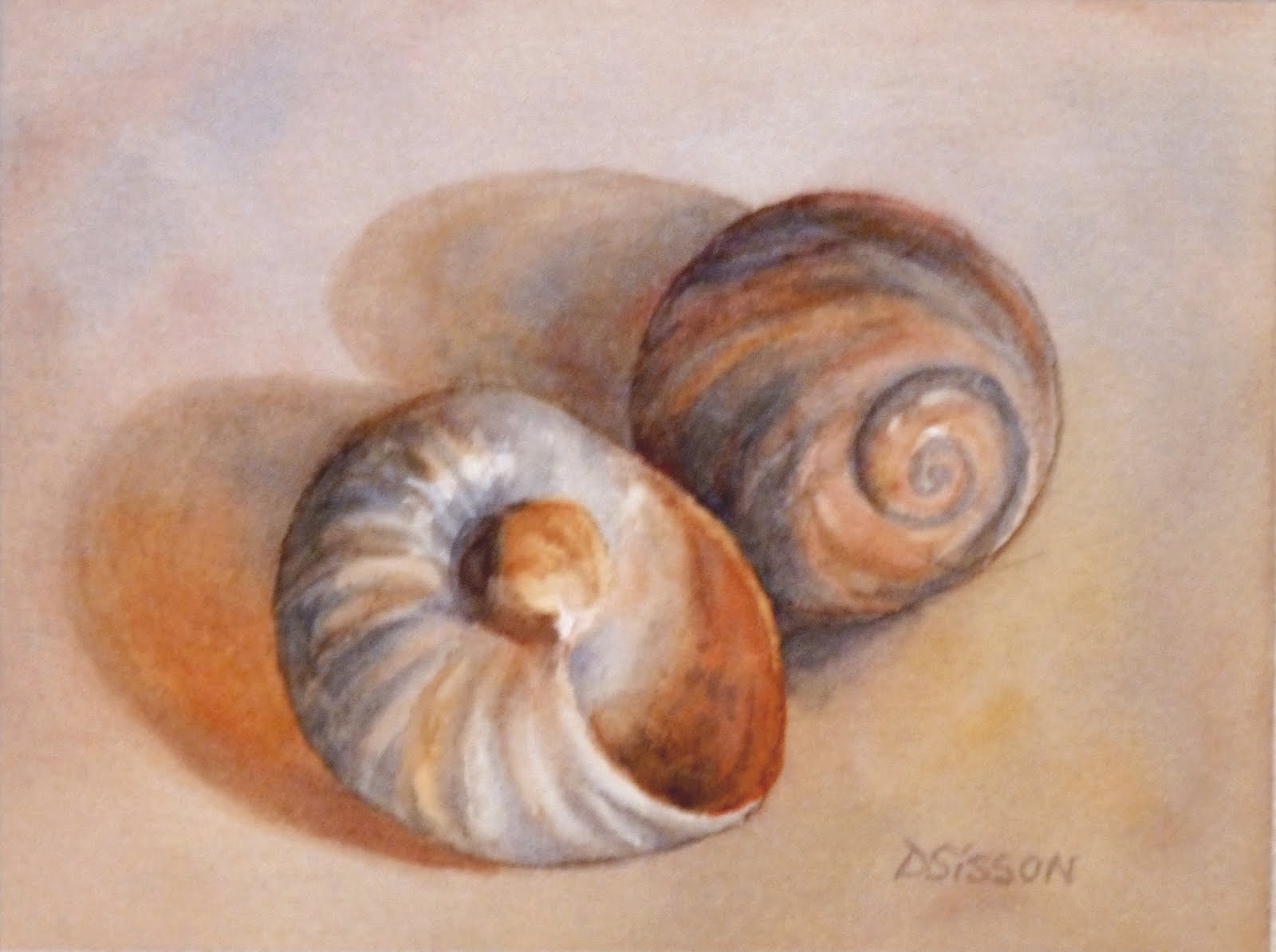 Daily Painting Projects: Sea Shells Oil Painting Still Life Art Ocean ...