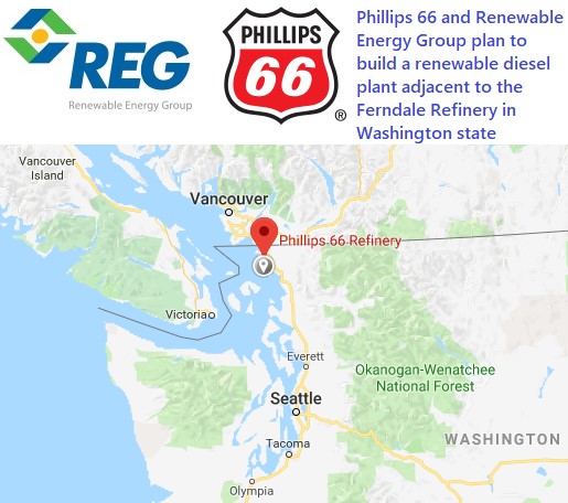 Phillips 66 and Renewable Energy Group plan to build a renewable diesel ...