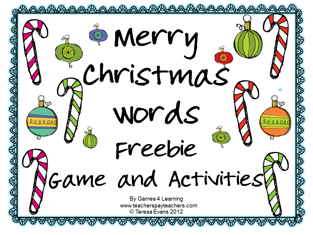 Fun Games 4 Learning: Christmas Literacy Freebies
