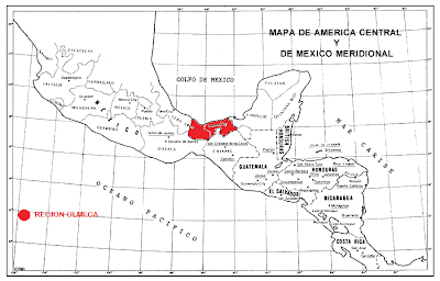 EQUIPO OLMECAS: MAPA DE LA REGION DE LA CIVILIZACION OLMECA