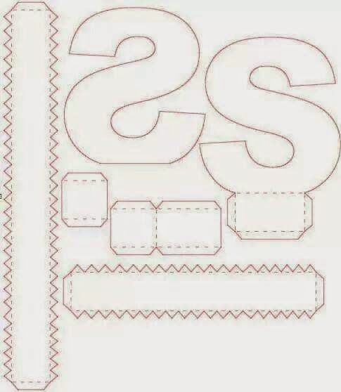 Molde de letras 3d - Ver e Fazer