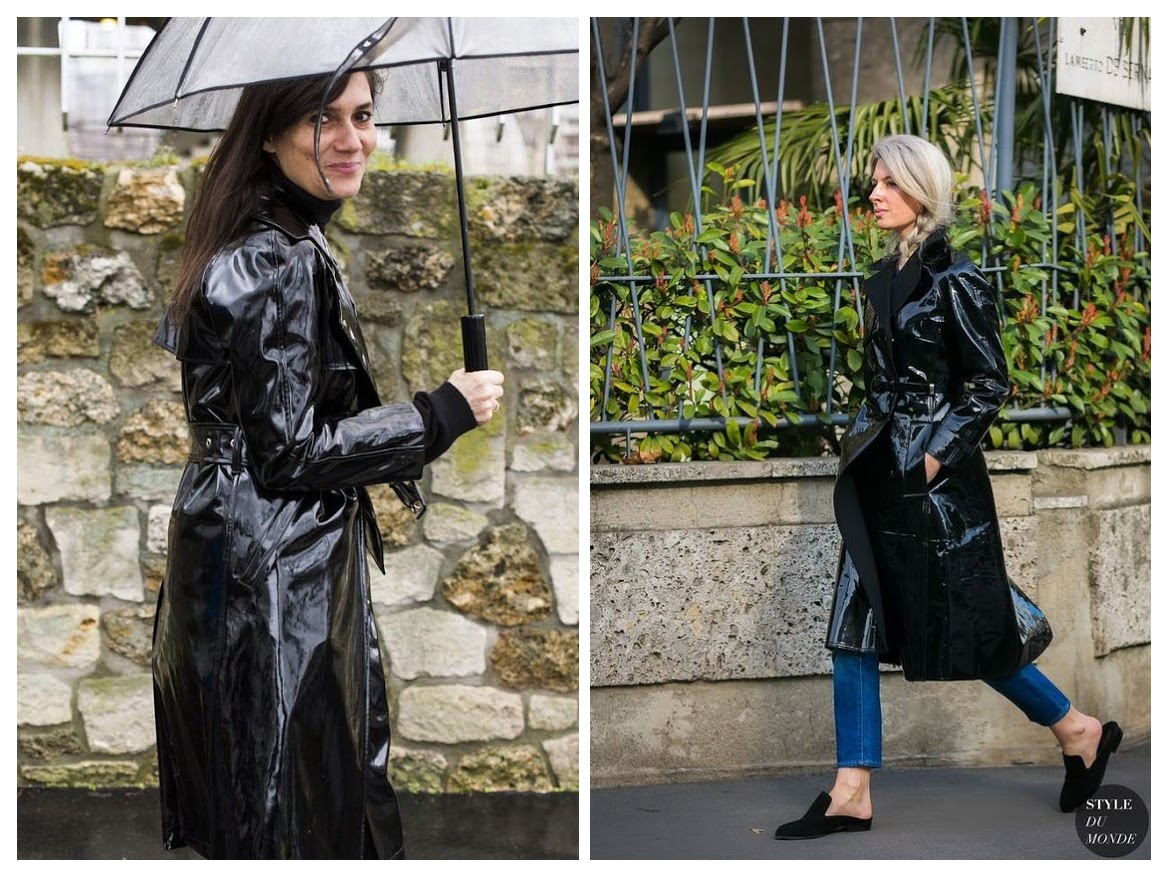 Vinyl Trench Coat and How to wear vinyl for 2018 Fashion Inspiration ...