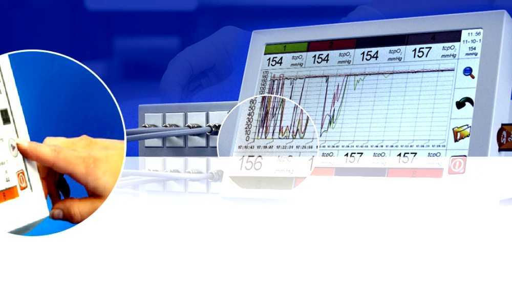 Transcutaneous oxygen measurement