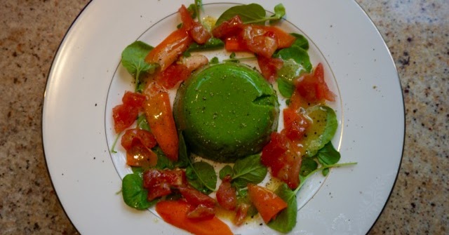 Norio on Wine and Food: English Pea panna cotta イングリッシュピーパンナコッタ