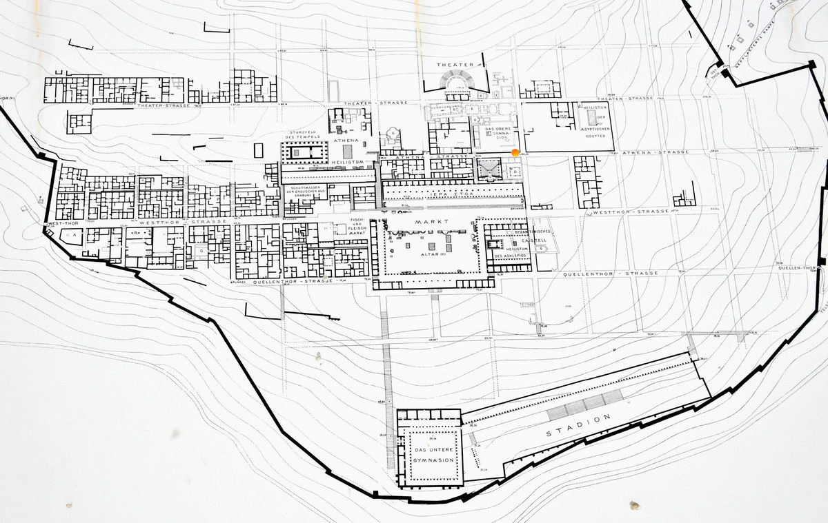 Ingeniería Romana: Priene. Ciudad de la Jonia turca.