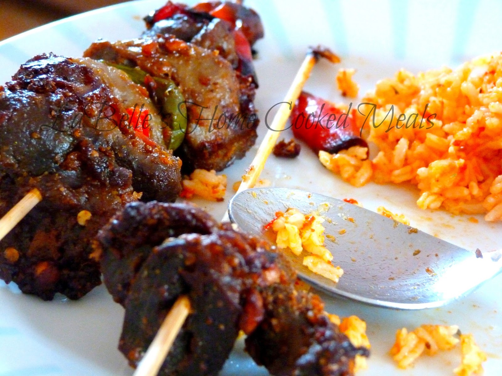 AFRILIGHT ~ BELLE'S KITCHEN: LaBelle's Home Made Gizzard Suya