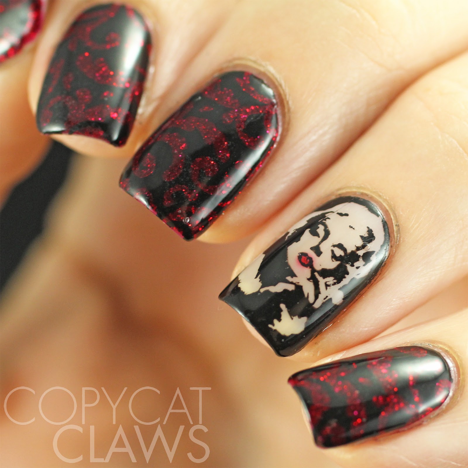 Marilyn Monroe Inspired Nails