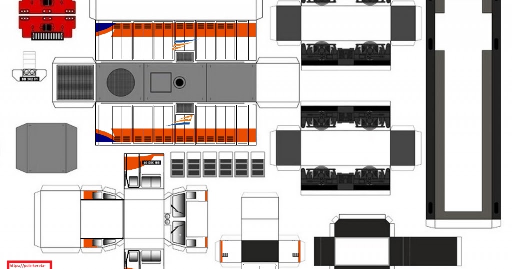 Papercraft Kereta Seri "Lokomotif CC 206" | Train and Bus PaperCraft Shop