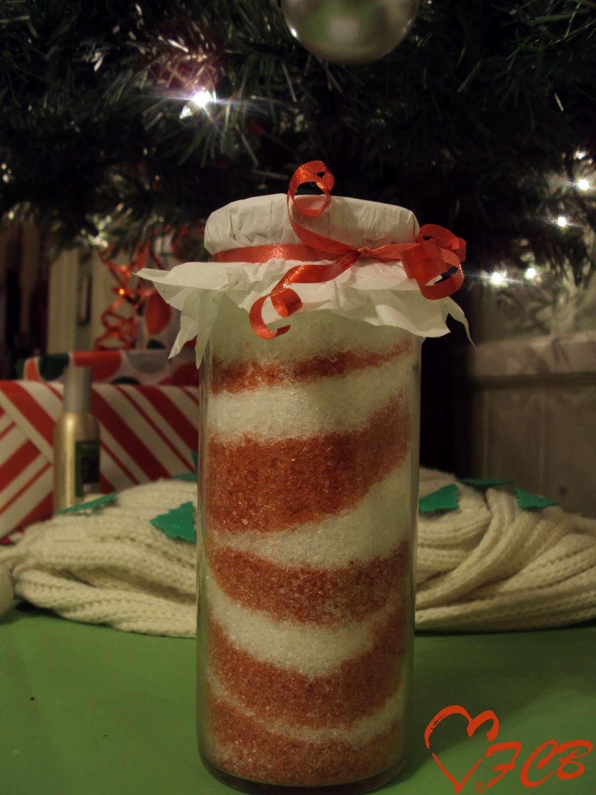 First Comes Baby...: Nana Poo's Xmas gift - Homemade Candy Cane Bath Salts!