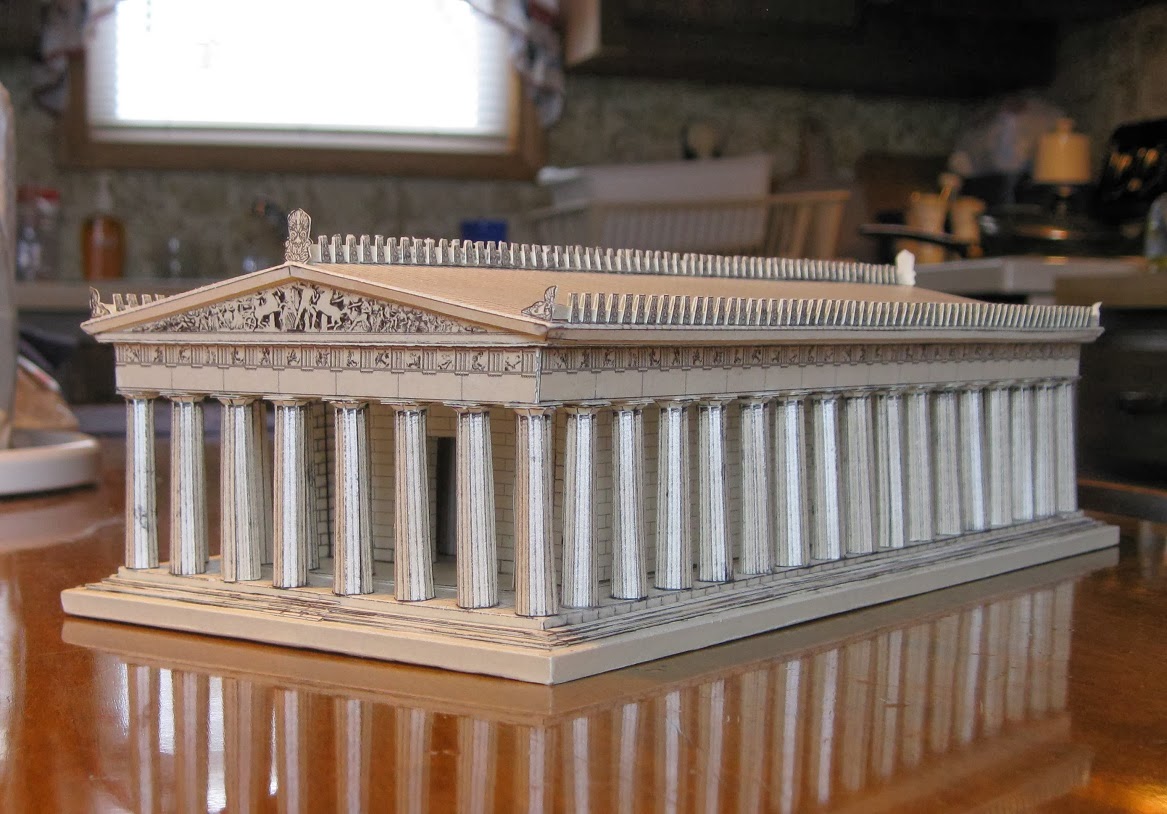 Jim's Junk!: Paper Landmarks Parthenon card stock model kit; Not for ...