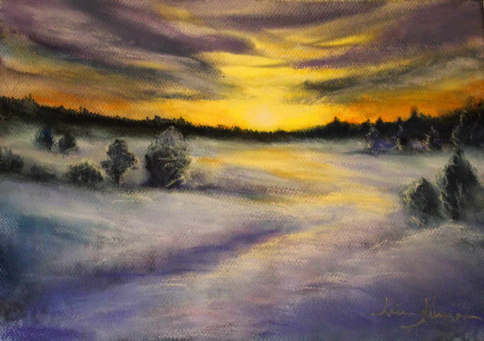 Kunstnik Keiu Kuresaar: maalid ja joonistused: Olen maalinud talvised ...