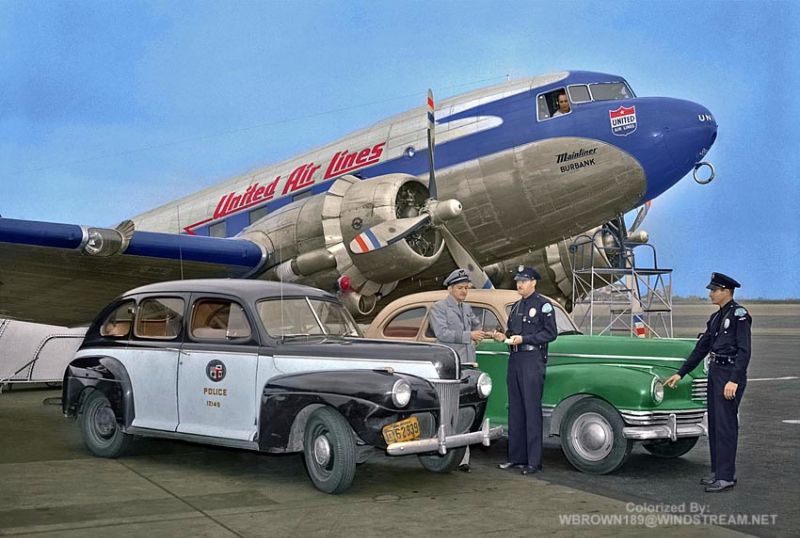 18 Incredible Colorized Photos of American Police Cars From Between the ...