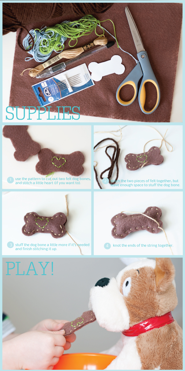 DIY Felt Dog Treats - The Thrifty Abode