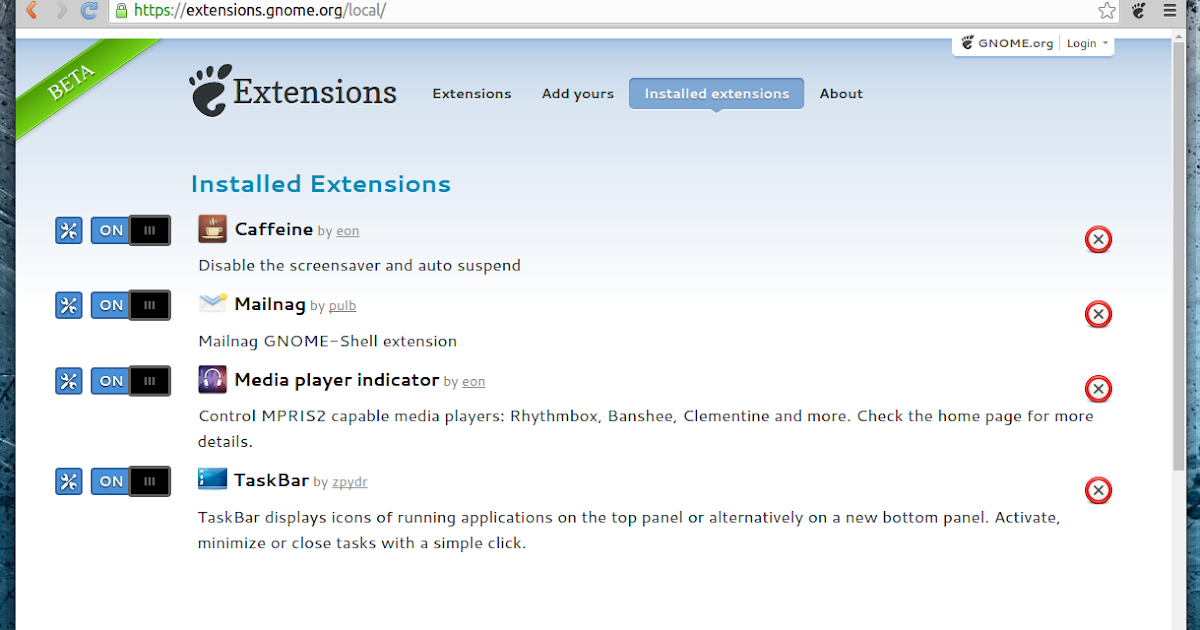 Get Chrome And Firefox 52+ To Support Installing GNOME Shell Extensions From The GNOME ...