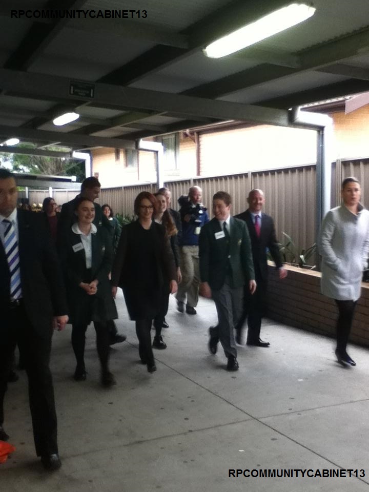 Regents Park Community Cabinet: Julia Gillard inside Regents Park ...