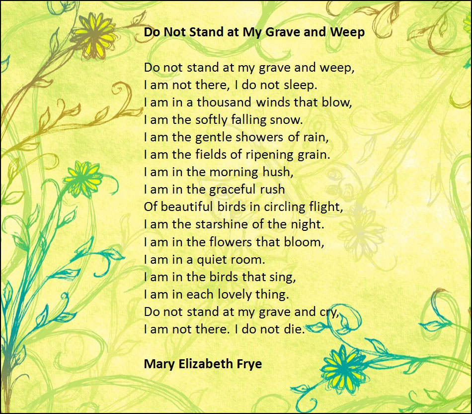 Study with Hanhnee: ĐỪNG ĐỨNG TRƯỚC MỘ TÔI ĐỂ KHÓC - Mary Frye