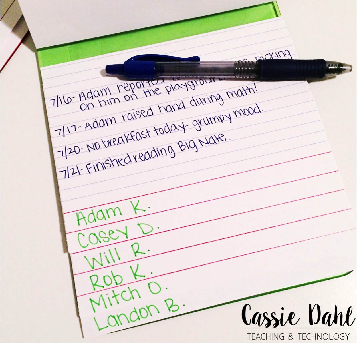 Easily Manage Anecdotal Notes - Cassie Dahl | Teaching + Technology