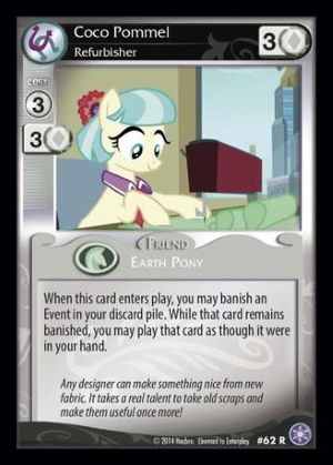 My Little Pony Coco Pommel, Refurbisher The Crystal Games CCG Card ...