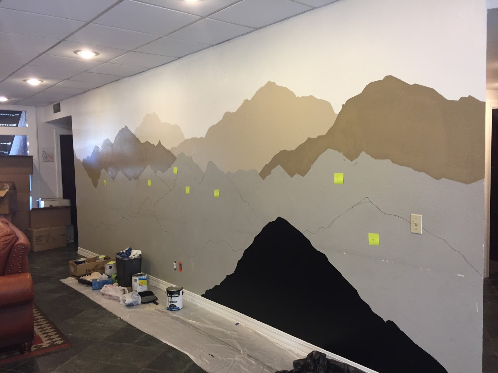 DIY Mountain Mural