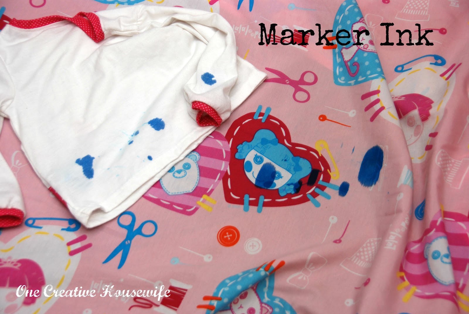 One Creative Housewife: How To Treat Ink Stains On Fabric