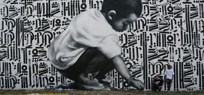 Retna letters “Mac” MacGregor aka El Mac – graffiti murals - DA MEN ...