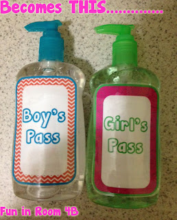 Classroom Freebies Too: Bathroom Passes Freebie