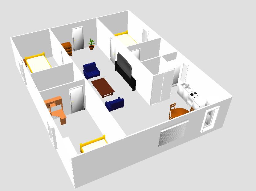 Denah Desain Rumah 3 Dimensi